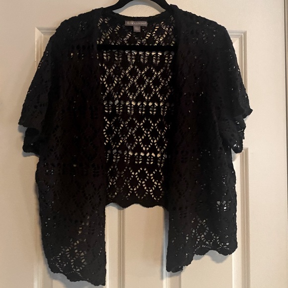Jessica London | Sweaters | Jessica London Crochet Shrug Size 2628 ...